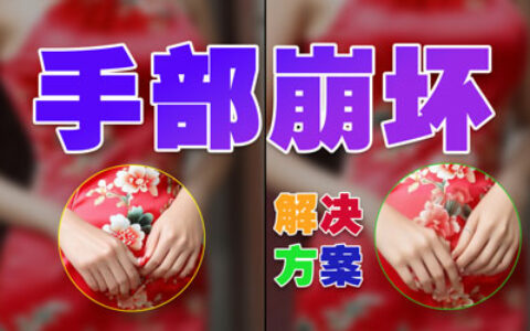 Depth+Seg+ComfyUI手部修复流程|Depth+Seg+ComfyUI hands fix workflow | 草凡博客